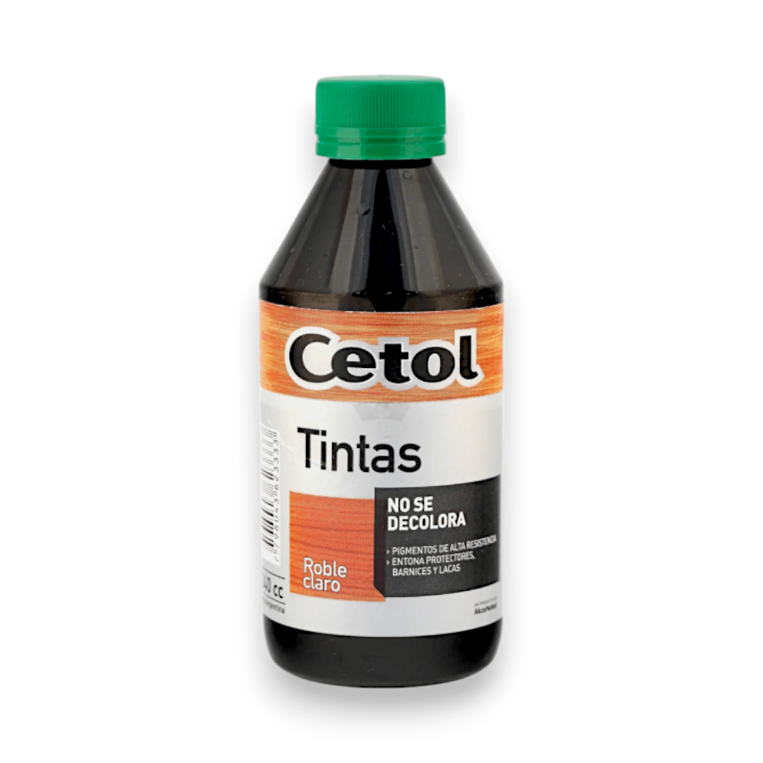 TINTA UNIVERSAL PARA MADERA ROBLE CLARO CETOL 240 CC - Pisano